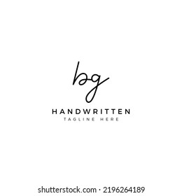 Logo Design Letters B G Bg Stock Vector (Royalty Free) 2196264189 ...