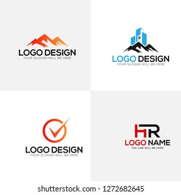 Red House Logo Design Real Estateproperty Stock Vector (Royalty Free ...
