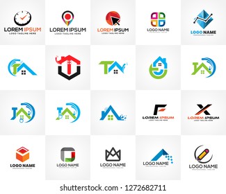 Logo Design Set Templates Stock Vector (Royalty Free) 1272682711 ...