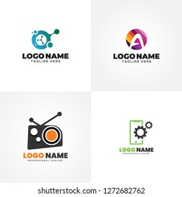 Logo Design Set Templates Stock Vector (Royalty Free) 1272682762 ...