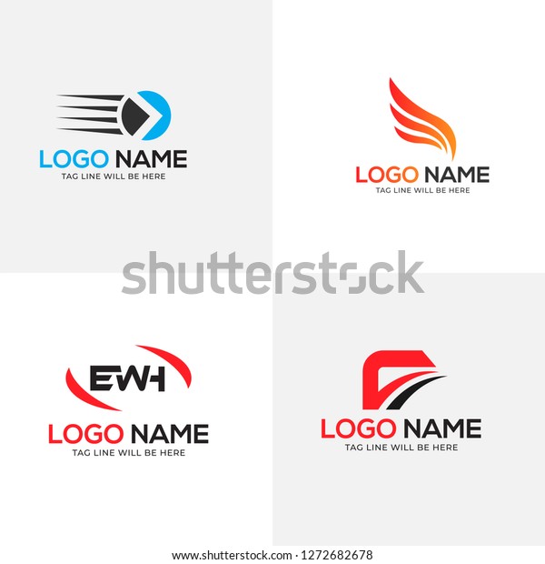 Logo Design Set Templates Stock Vector (Royalty Free) 1272682678