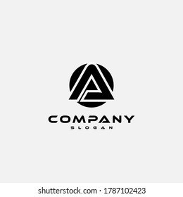 Logo Design Template Black Letter Icon Stock Vector (Royalty Free ...
