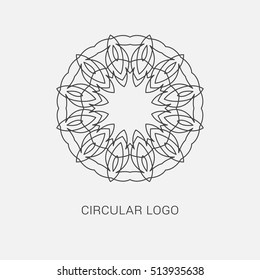 Logo Design Template Creative Intricate Monogram Stock Vector (Royalty ...