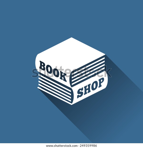 Logo Design Template Form Two Books Stock Vector (Royalty Free ...