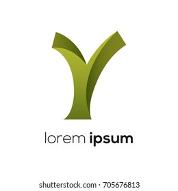 Logo Design Template Letter Y Concept Stock Vector (Royalty Free ...