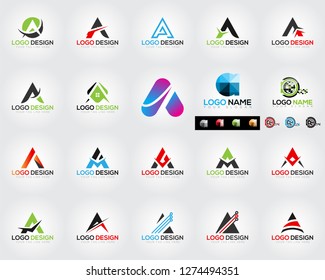Logo Design Templates Set Stock Vector (Royalty Free) 1274494351 ...