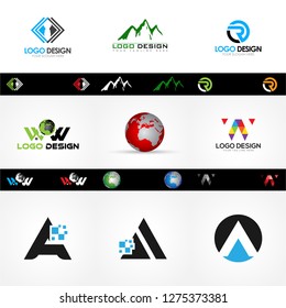 Logo Design Templates Set Stock Vector (Royalty Free) 1275373381 ...