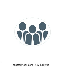 Logo Design Three People Circle Stock Vector (Royalty Free) 1174087936 ...
