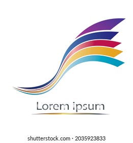 Logo Design Wing Shaped Logo Concept Stock Vector (Royalty Free ...