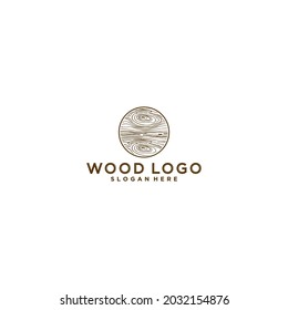 Logo Design Wood Grain Vector Illustration Stock Vector (Royalty Free ...