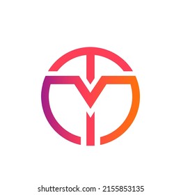 Logo Designs Letter Circle Concept Stock Vector (Royalty Free ...