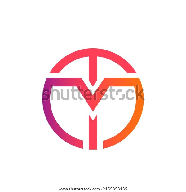 Logo Designs Letter Circle Concept Stock Vector (Royalty Free ...