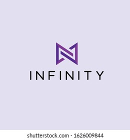 Logo Designs Modern Infinity Purple Stock Vector (Royalty Free ...