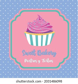 Logo Desserts Bakery Stock Vector (Royalty Free) 2031486098 | Shutterstock