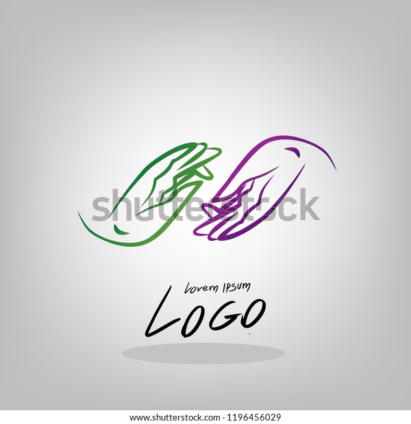 Logo Draw By Hand Vector Stock Vector (Royalty Free) 1196456029 ...