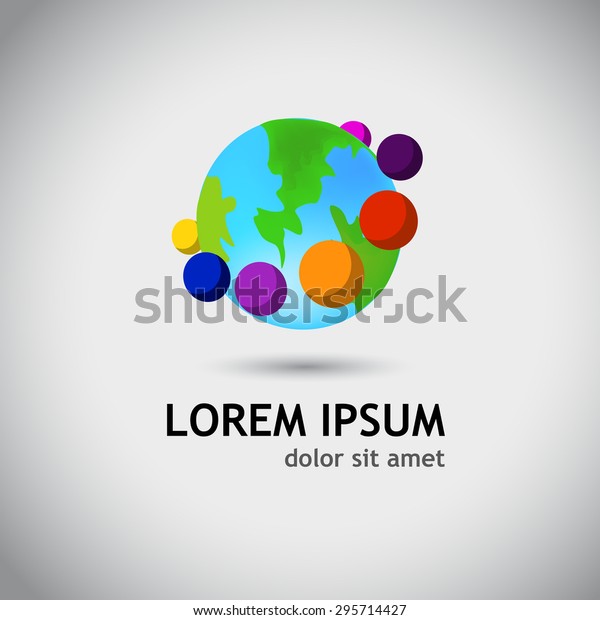 Logo Earth Ball Vector Stock Vector (Royalty Free) 295714427 | Shutterstock