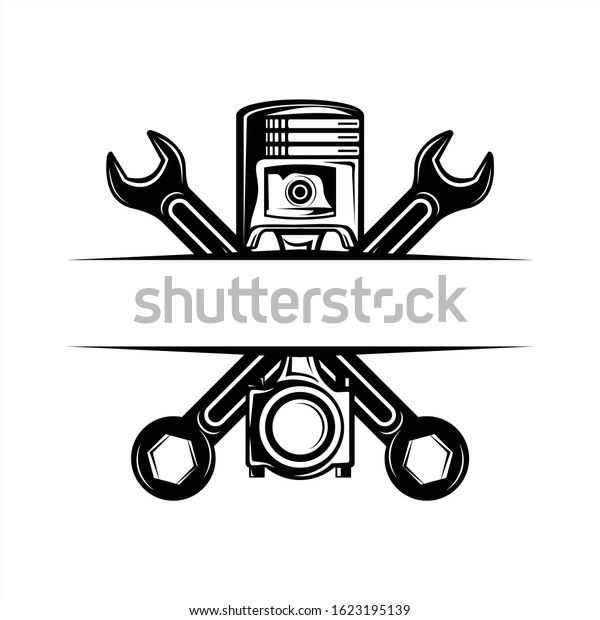 Logo Emblem Motorcycle Services Stock Vector (Royalty Free) 1623195139