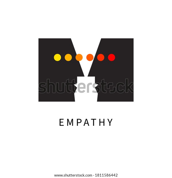 Logo de empatía, inteligencia emocional. Dos: vector de stock (libre de ...
