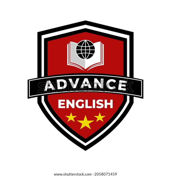 Logo English Study Group Language Literature Stock Vector (Royalty Free ...