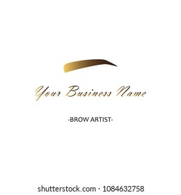 Logo Eyebrow Studio Stock Vector (Royalty Free) 1084632758 | Shutterstock