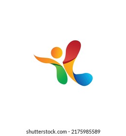 Logo Form Cheerful Person Which Very Stock Vector (Royalty Free ...