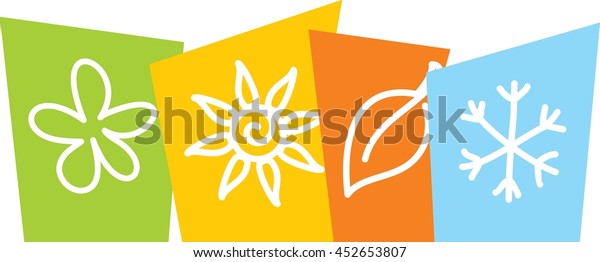 Logo Four Seasons Stock Vector (Royalty Free) 452653807