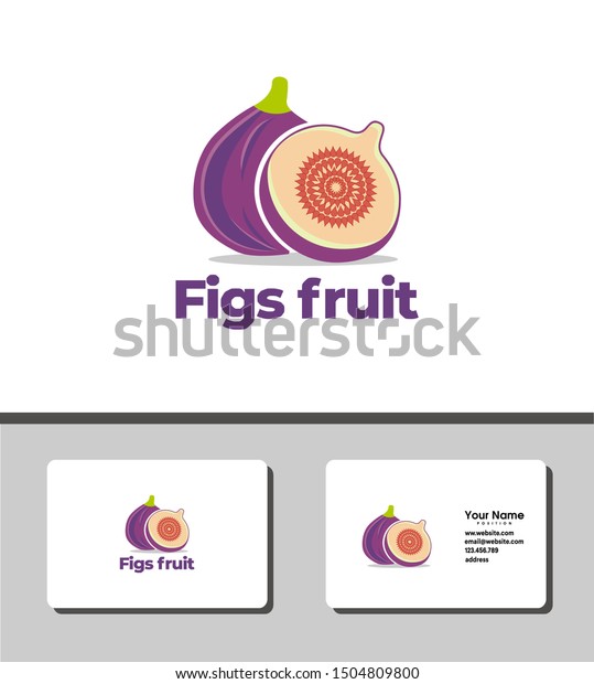 Logo Fresh Figs Fruit Stock Vector (Royalty Free) 1504809800 | Shutterstock