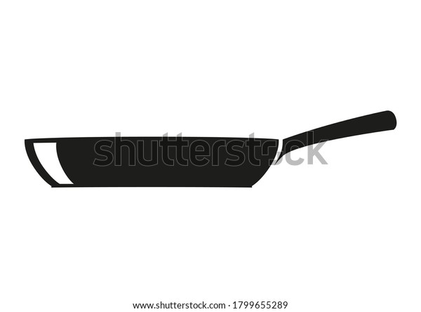 Logo Frying Pan Isolated Outline Vector Stock Vector (Royalty Free ...