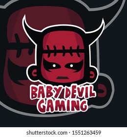 Logo Game Baby Icon Devil: vector de stock (libre de regalías ...