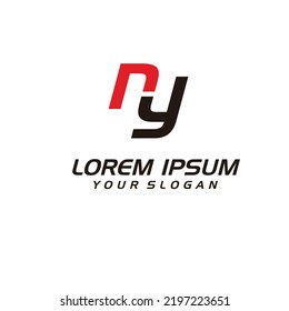 Logo Gesign Theme Letter Nhy Stock Vector (Royalty Free) 2197223651 ...
