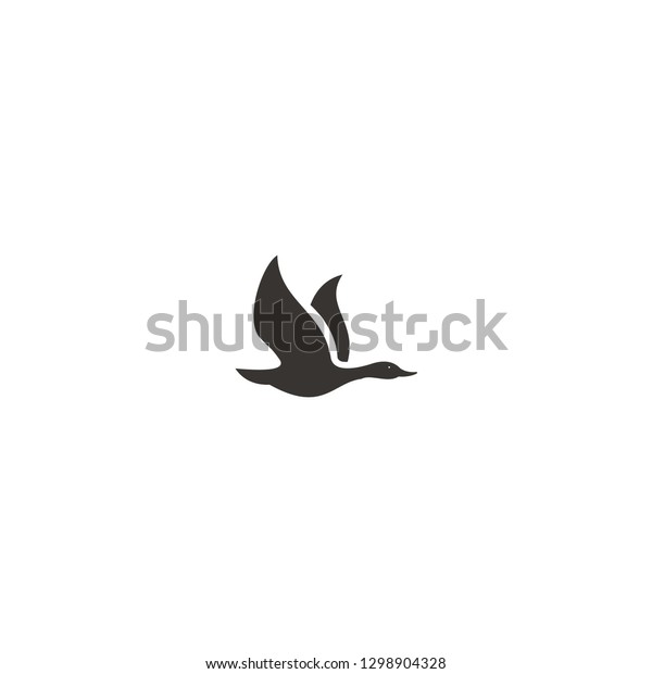 Logo Goose Abstract Stock Vector (Royalty Free) 1298904328