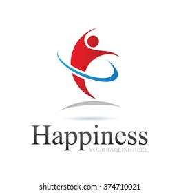 Logo Happiness Icon Element Template Design 库存矢量图（免版税）374710021 ...