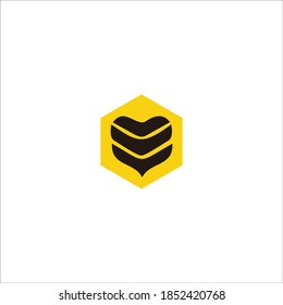 Logo Hive Icon Templet Vector Stock Vector (Royalty Free) 1852420768 ...