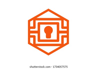 Encrypted Data Cyber Security Logo Design Stock Vector (Royalty Free ...