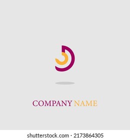 Logo Icon Design Letter D Maroon Stock Vector (Royalty Free) 2173864305 ...