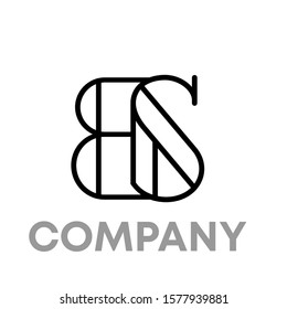 Bs Logo Icon Design Template Sign 库存矢量图（免版税）1582217065 | Shutterstock