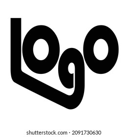 Logo Icon Design Word Black White Stock Vector (Royalty Free ...