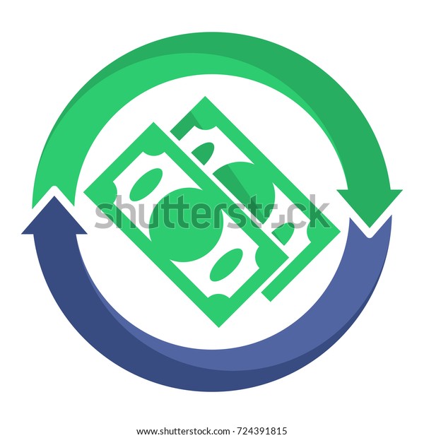 Logo Icon Illustration Refund Payment Transaction Stock Vector (Royalty ...