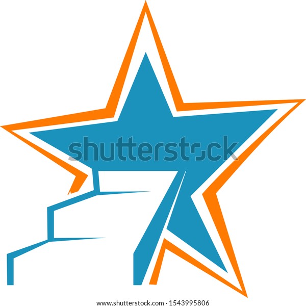 Logo Icon Star Stair Stock Vector (Royalty Free) 1543995806 | Shutterstock
