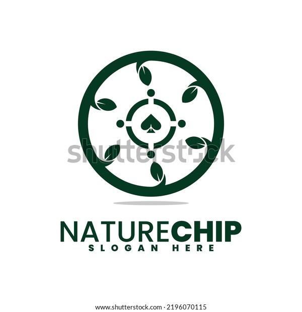 Logo Illustration Nature Chip Simple Mascot Stock Vector (Royalty Free ...