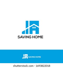 Logo Illustration Saving Home Stock Vector (Royalty Free) 1693822018 ...