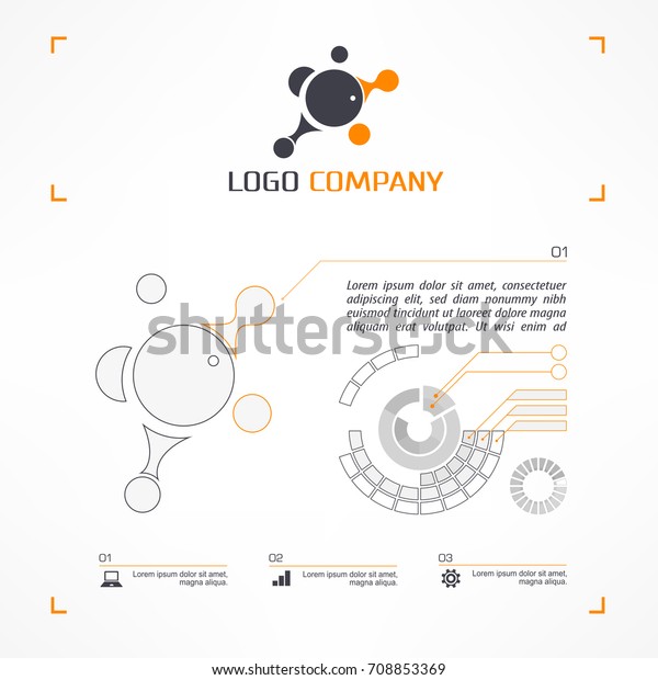 Logo Infographic Company Design Information Elements Stock Vector ...