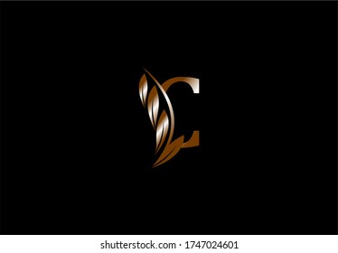 Logo Initial C Letter Minimalist Beauty Stock Vector (Royalty Free ...