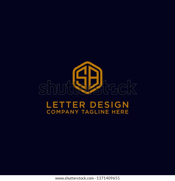 Logo Initial Design Letter Sb Vector Stock Vector (Royalty Free ...