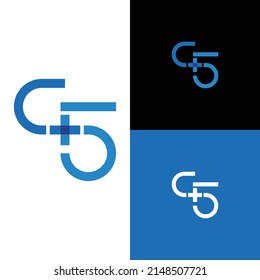 Logo Initials Letter C5 Modern Clean Stock Vector (Royalty Free ...
