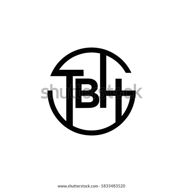 Logo Initials Tbh Circle Stock Vector (Royalty Free) 1833483520 ...