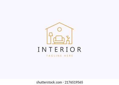 Logo Interior Design Modern Minimalist Stock Vector (Royalty Free ...
