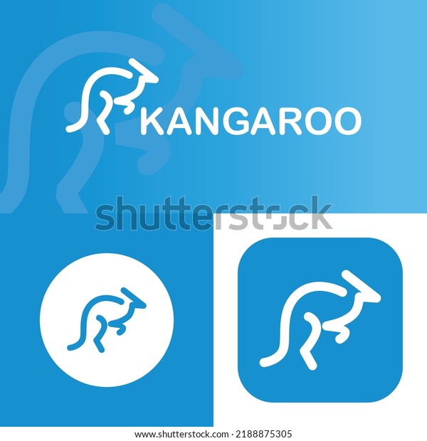 Logo Kangaroo Image Suitable Business Logos Stock Vector (Royalty Free ...