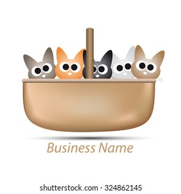 Logo Kitty Stock Vector (Royalty Free) 324862145 | Shutterstock