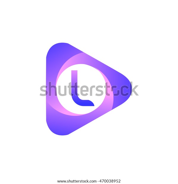 Logo L Letter Triangle Shape Font: เวกเตอร์สต็อก (ปลอดค่าลิขสิทธิ์ ...